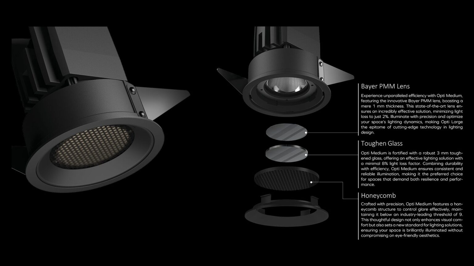 Opti Medium Recessed – Plus Light Tech