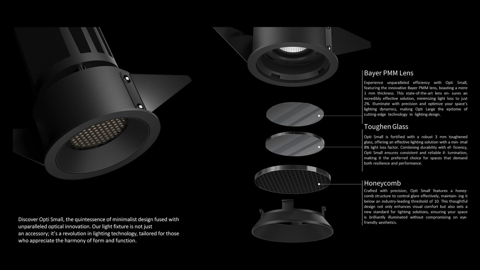 Opti Small Recessed – Plus Light Tech